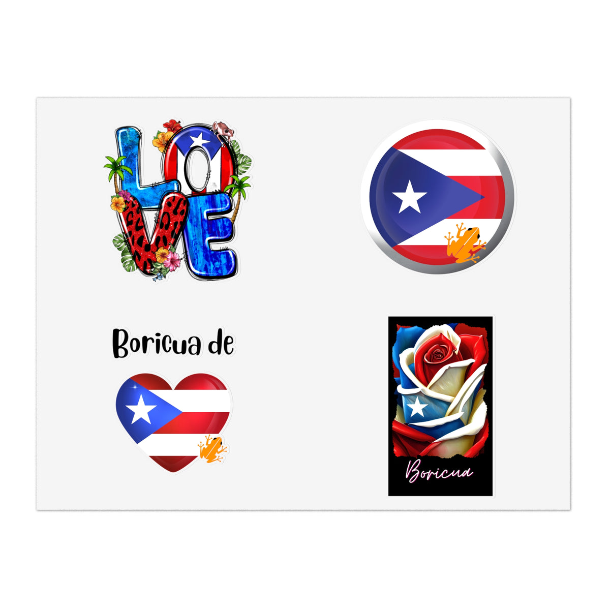 Puerto Rican Flag Stickers Bundle – Nayelis Fashion and Accessories